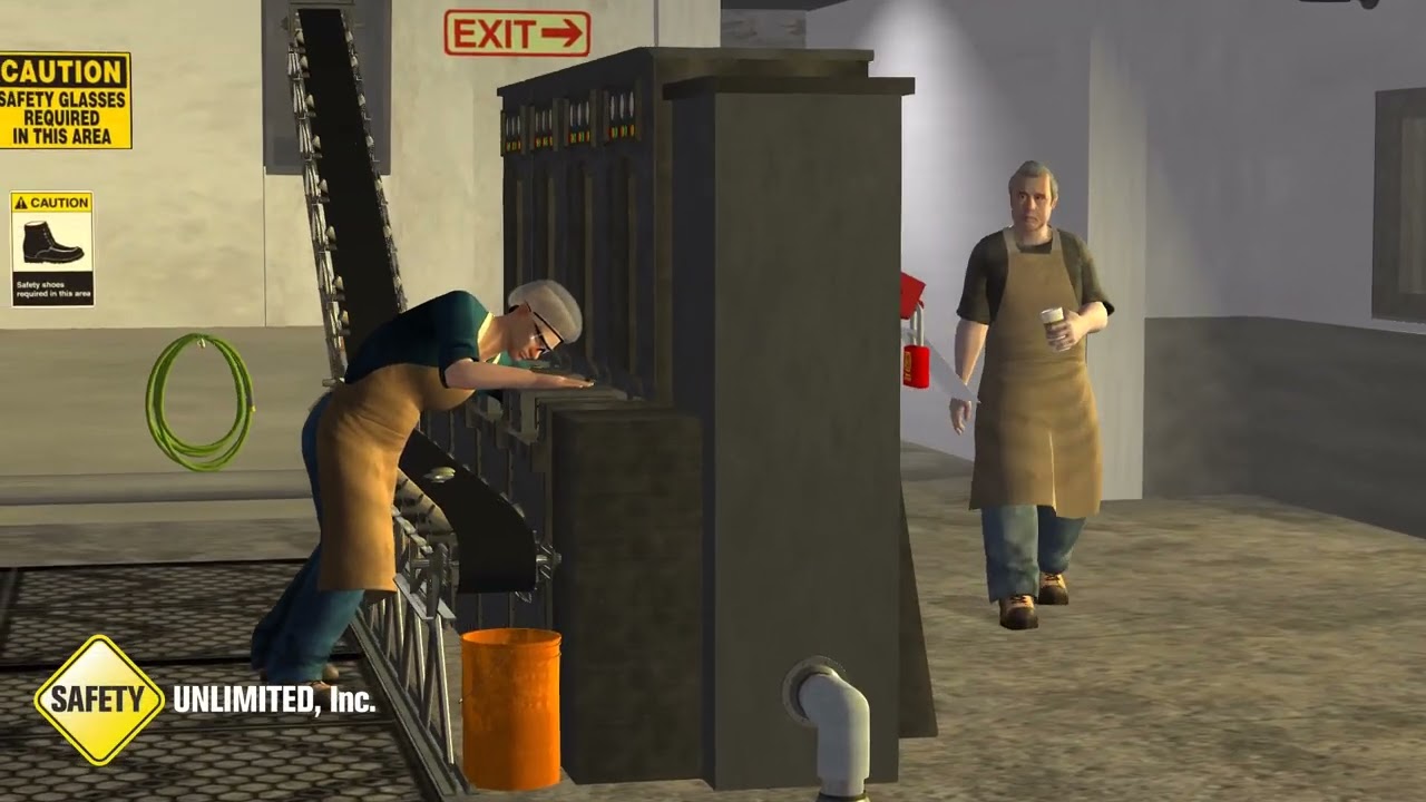 Lockout Tagout Machinery Example (Safe and Unsafe) | Safety Animation