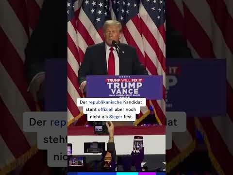 Hier erklärt sich Donald Trump zum Gewinner 🇺🇸 #20min #news #usa #trump