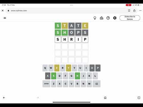 Watch me play wordle!(NYT GAMES)