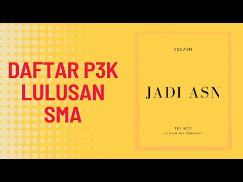 Lulusan SMA dan SMK Bisa Daftar PPPK Tenaga Teknis