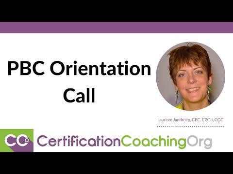 PBC Orientation Call