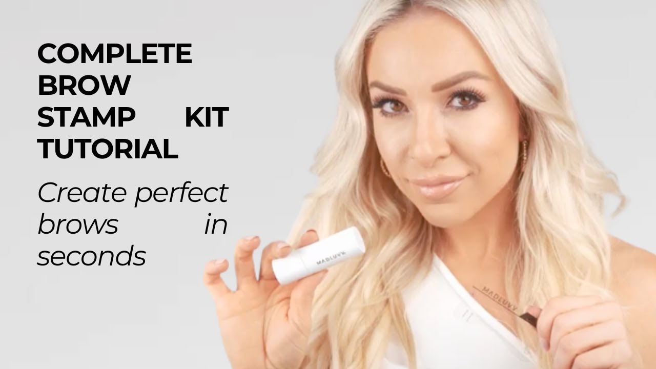 Madluvv Brow Stamp Tutorial (Brows From Home Have Never Been Easier)