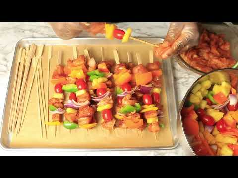 Homemade Chicken Kabobs in the Oven-The Fireside Creator
