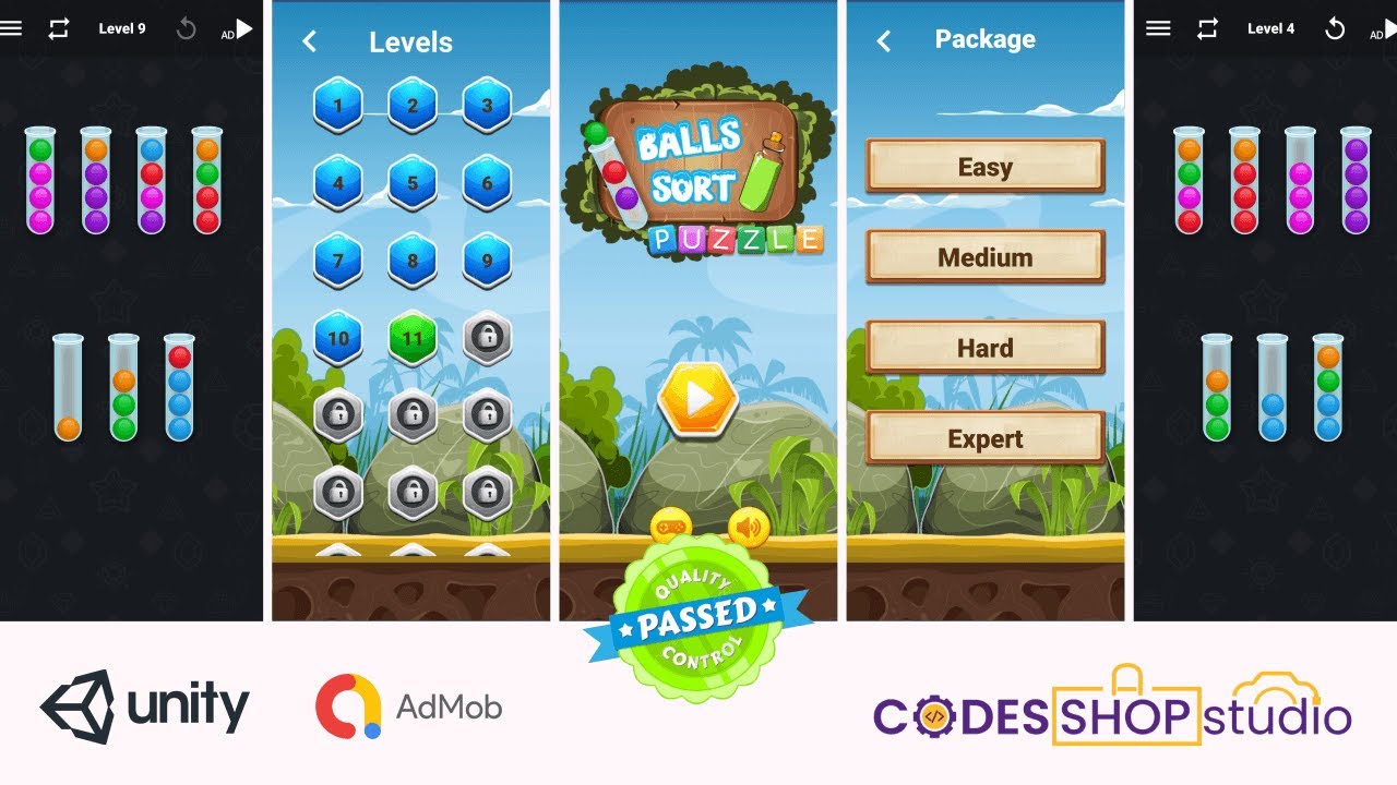 Ball Sort Puzzle - Unity Source code