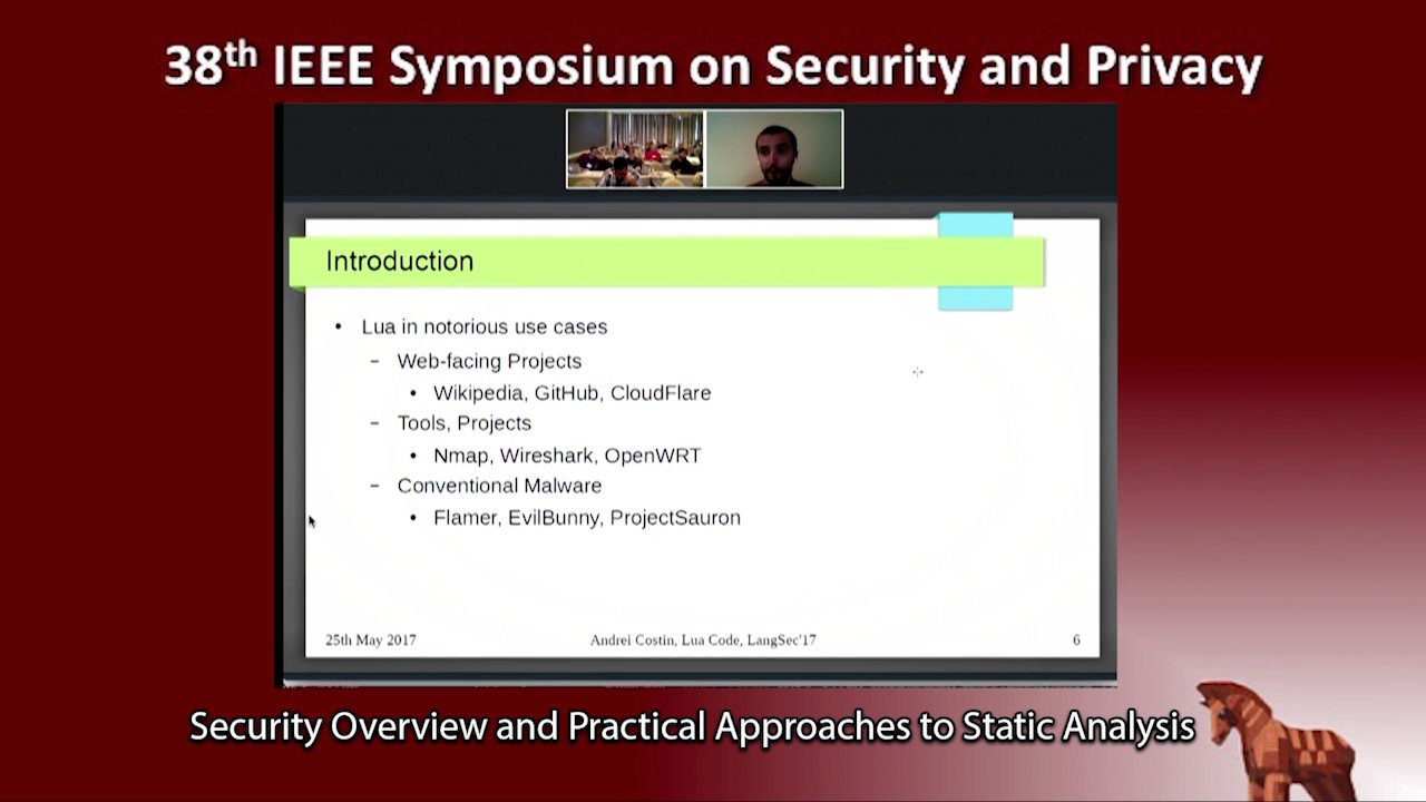 Lua code: security overview and practical approaches to static analysis