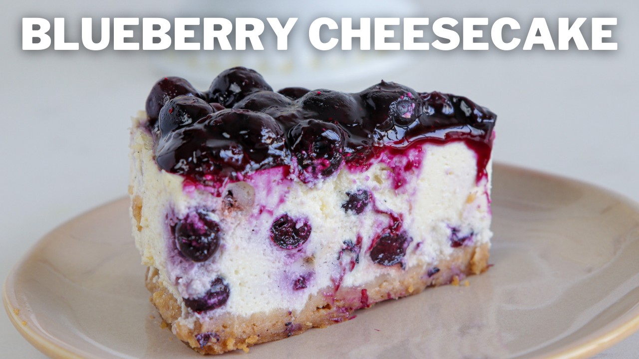 Blueberry Cheesecake Recipe - The Cooking Foodie