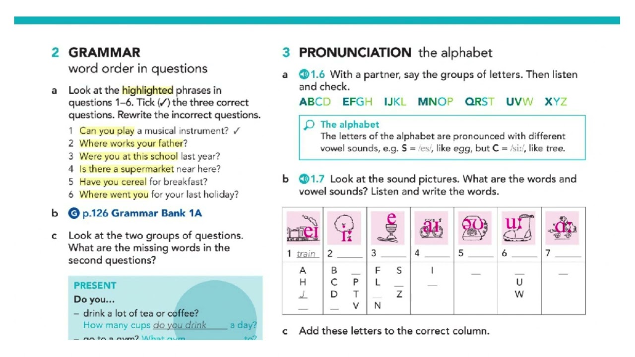 English File Pre-Intermediate 4th edition SB_1.7