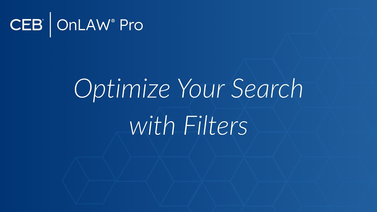 CEB Central Search | OnLAW Pro