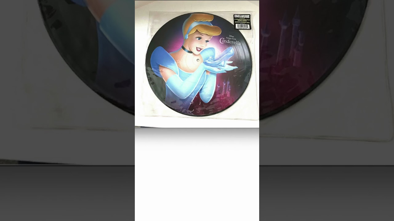 Disney Cinderella Vinyl LP Picture Disc Record Album #shorts