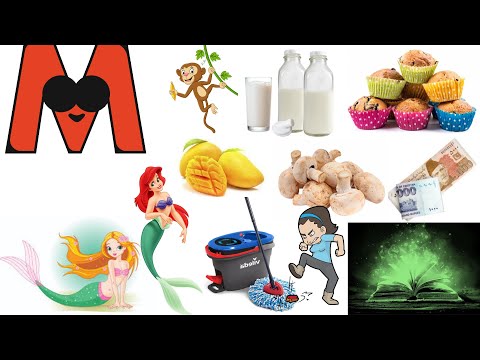 15 Words Starting with Letter M Letter M Vocabulary Words For Kids Kids Video