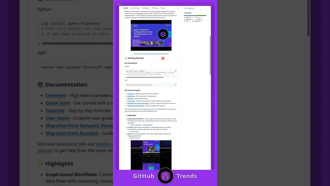 Microsoft Agent Framework: Build Multi-Agent Systems (Free) 🤯 #Shorts