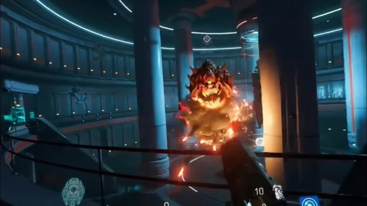 Laptop VR Gaming: Doom VFR gameplay on a Quest 2