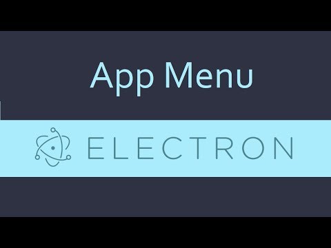 Learn Electron js Tutorial 7 Application Menu - Mind Luster