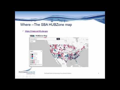 The SBA HUBZone map, and increasing your HUBZone goaling percentage