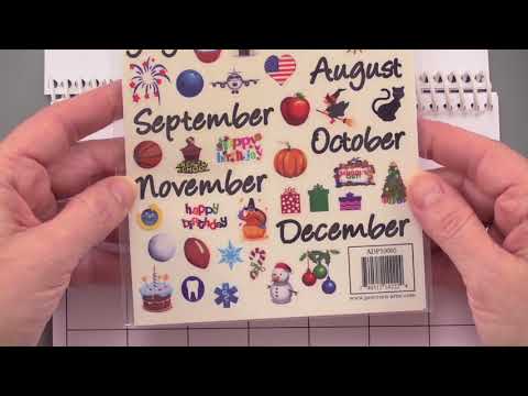 Paper Accents Create Your Own Calendar 8"x8" 14-Month Blank White by Petersen-Arne