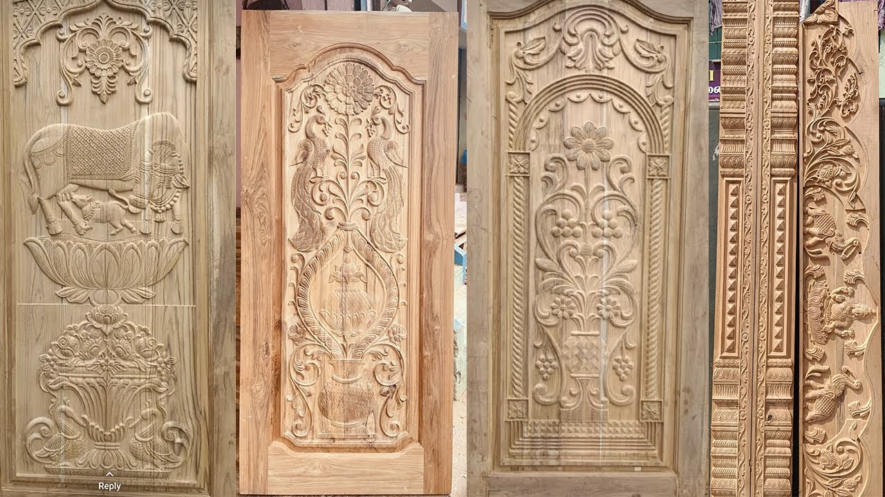 CNC Wood Carving Works | Handcraft Wooden Works | Wooden Main Door Design Photos 2023 for home