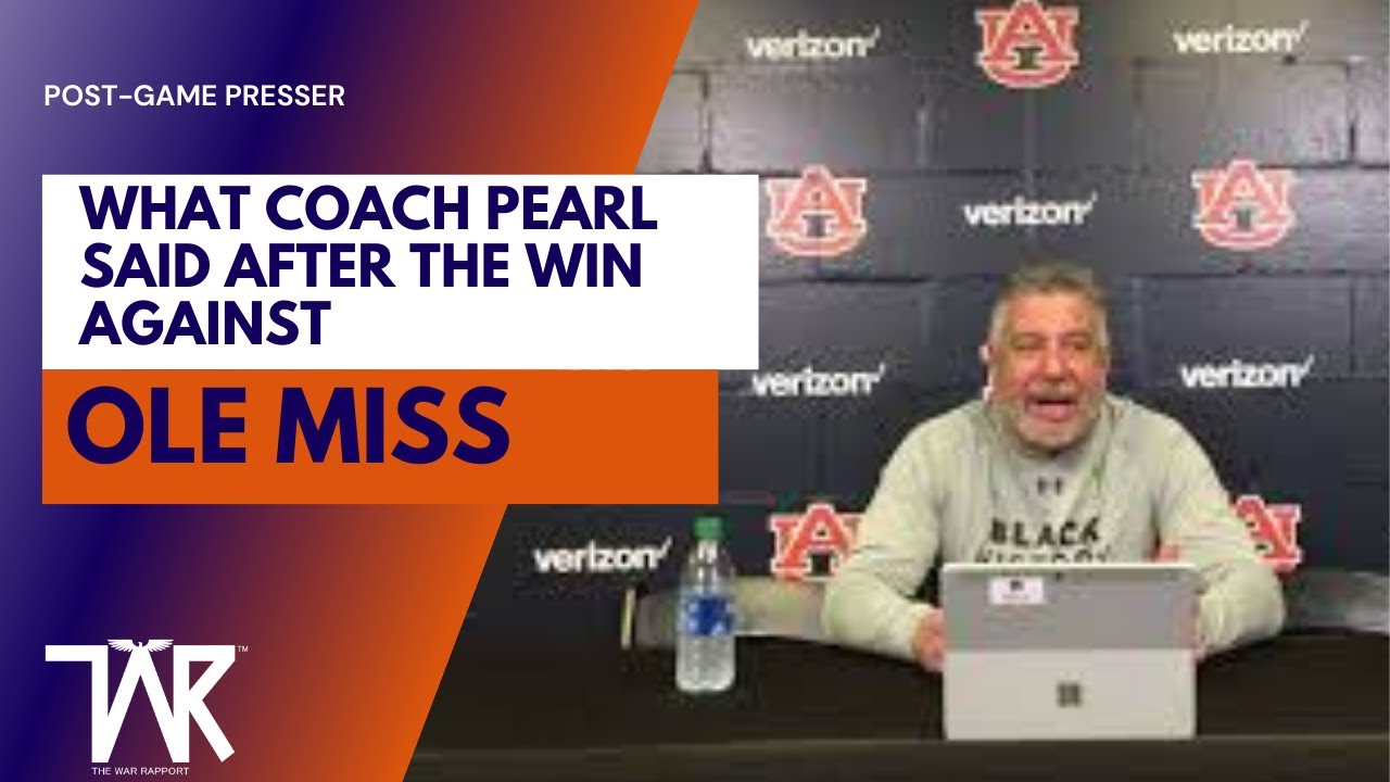 Auburn Basketball: Coach Bruce Pearl talks about his teams win vs Ole Miss