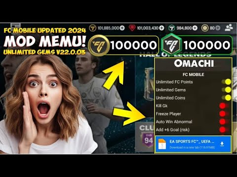 Cách Hack FC Mobile 22.0.05 APK/IOS VIP 2024, Full Tất Cả,Anti Band VIP