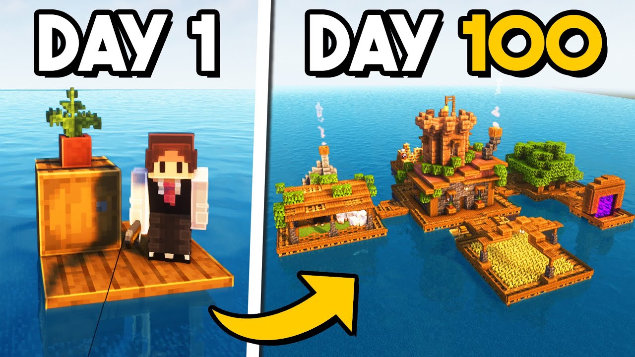 Minecraft: ULTIMATE Raft Survival Base [Tutorial]
