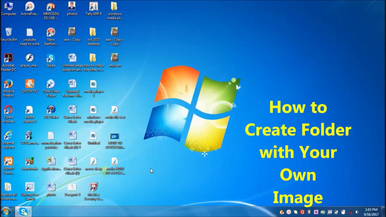 How to Create folder with your own image |  how to change Folder icon to a picture of your choice