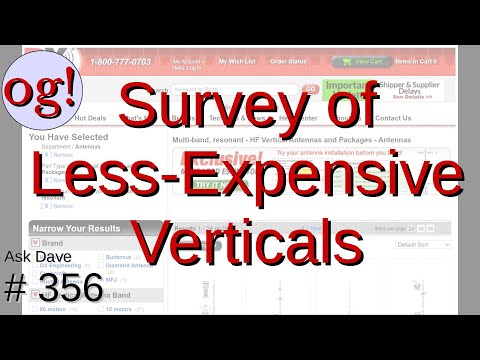 Survey of Less-Expensive Vertical Antennas (#356)