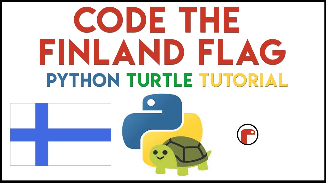 Python Turtle - Code the Finland Flag Tutorial