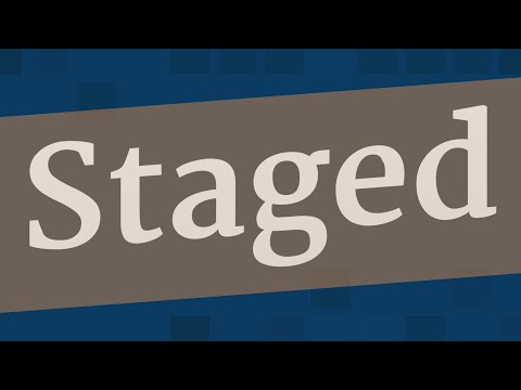 STAGED pronunciation • How to pronounce STAGED