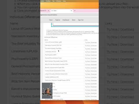 Survey Library on pavlovia.org
