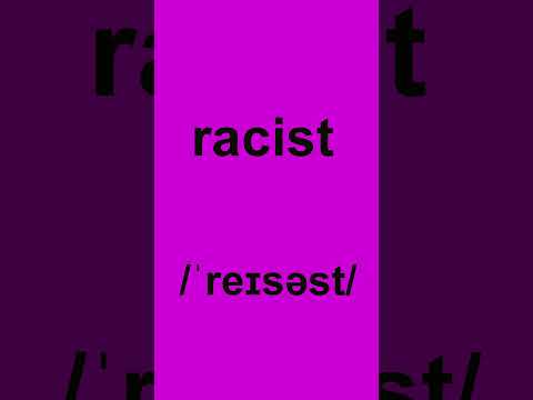 How to pronounce "racist" in #English #americanpronounce #learntopronouncecorrectly