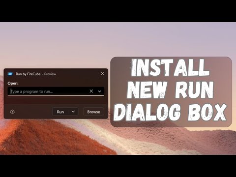 🔍 Install New Run Command Dialog Box | Customize Windows 11