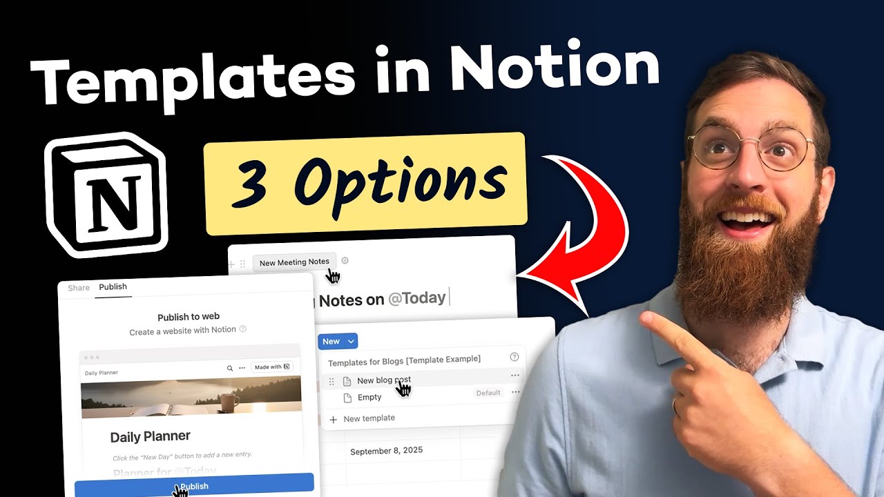 How to Make Templates in Notion: Template Buttons, Database Templates, and Public Templates