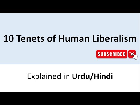 Tenets of Human Liberalism explained in Urdu/Hindi