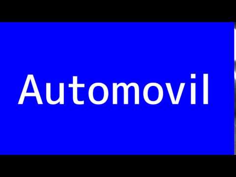 How to say Car in Spanish