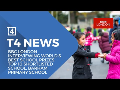 BBC London interviewing World's Best School Prizes Top 10 shortlisted school, Barham Primary School