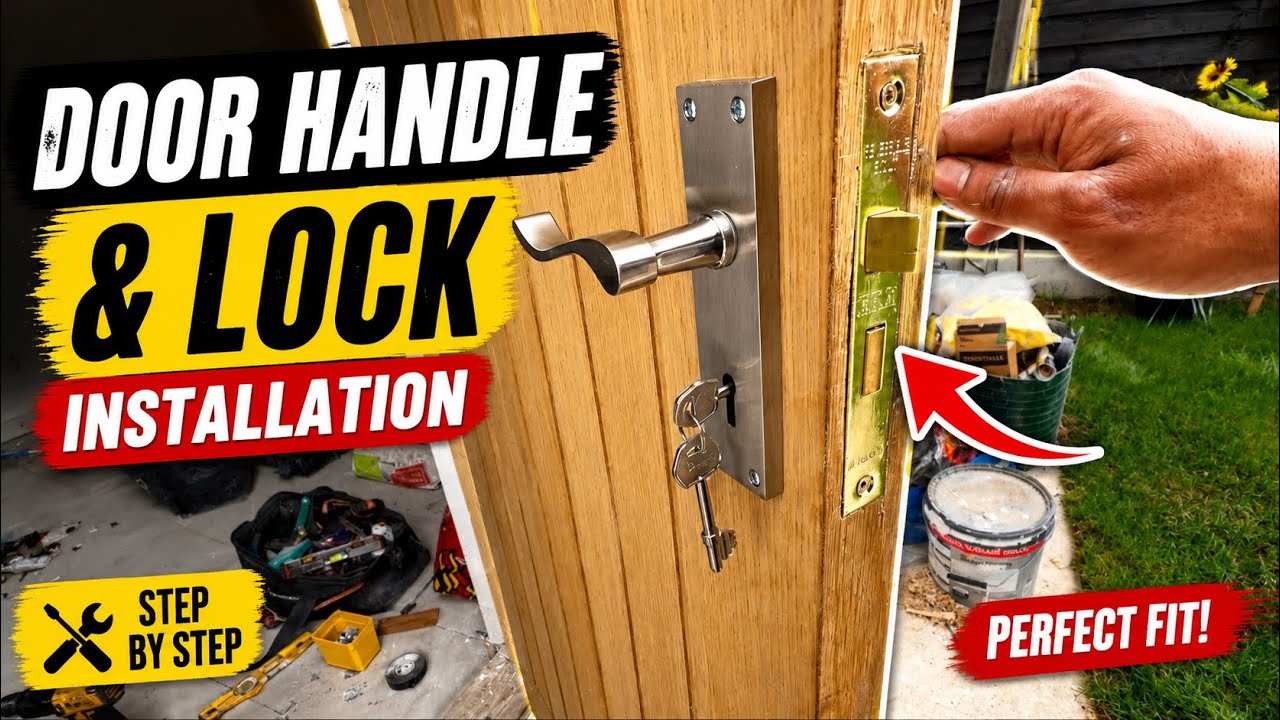 How to Install a Door Lock & Handle | Installation Tutorial | Drilling, Fitting & Final Setup