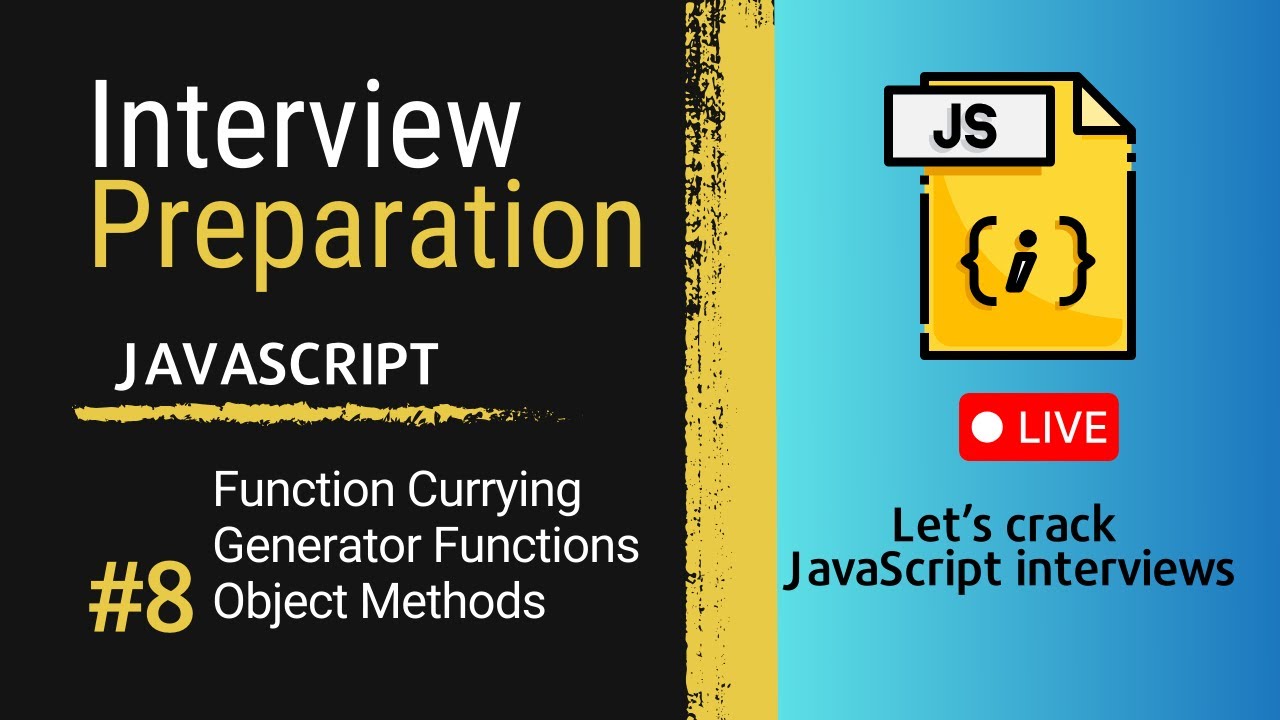 JavaScript function currying | generator function | Object Method | Must-Know for Interviews 🚀