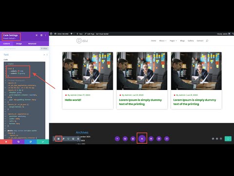 How to Change the Color in the Divi Blog Module Grid Section