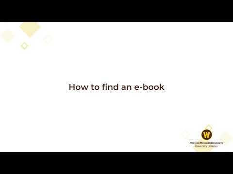 How to Find an E-book