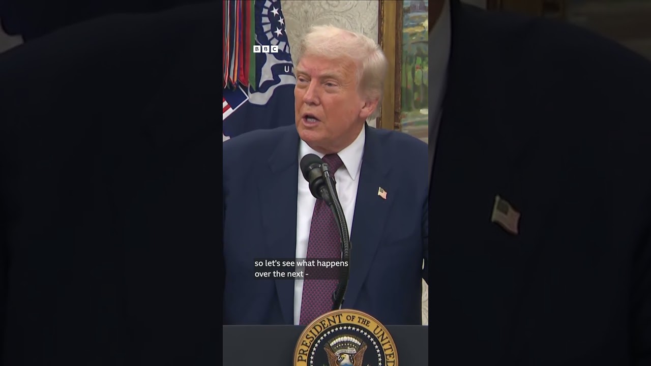 BBC journalist questions Donald Trump on India tariffs | BBC News India