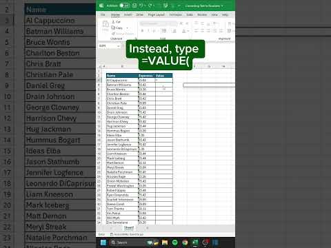 How to Convert Numbers Stored as Text to Numbers 🔢 #excel