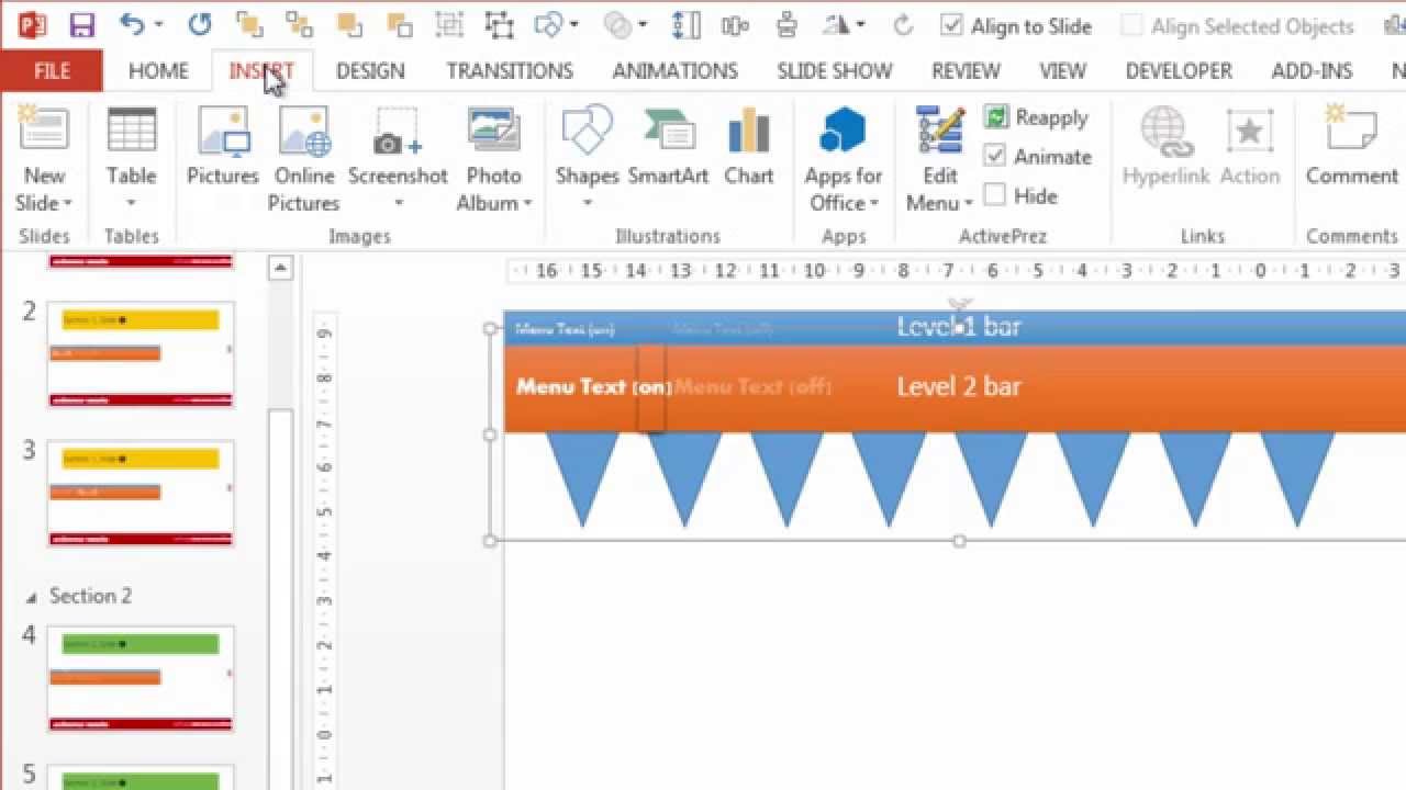 ActivePrez Tutorial - Editing the template