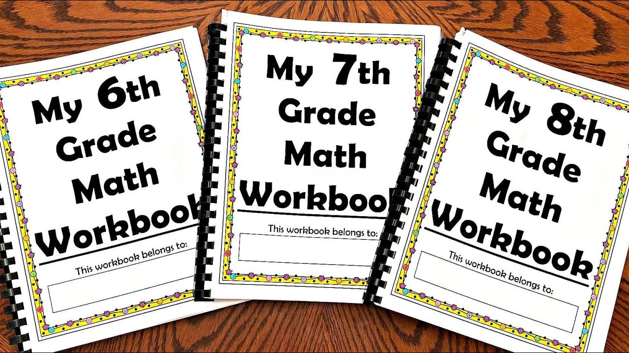 My 8th Grade Math Workbook