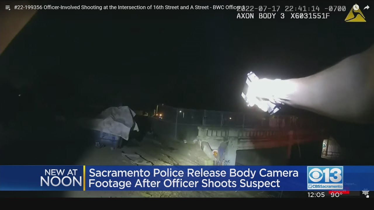 Sacramento police release body camera footage of officer shooting suspect