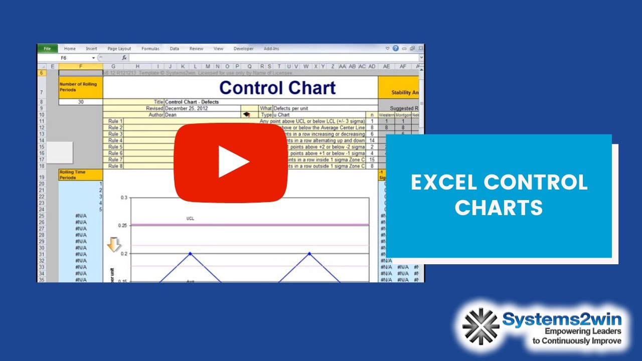 Excel Control Charts