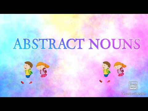 Abstract Noun easy approach to grammar