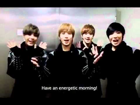 030412 [CLIP] MBLAQ’s Good Morning Message from KBS World Kakao ...