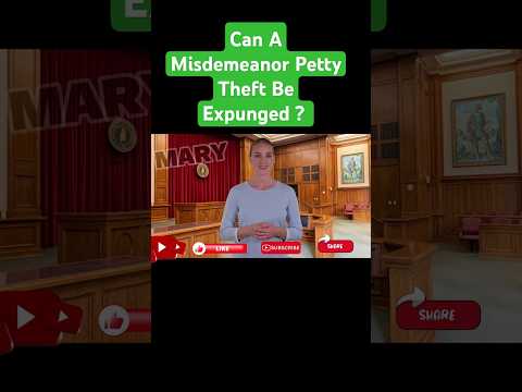 Can A Misdemeanor Petty Theft Be Expunged ? #americanlawyer #attorney #usalawyer #attorneys #news