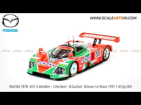 Mazda 787B #55 V Weilder - J Herbert - B Gachot Winner Le Mans 1991 1:43 by IXO Diecast Scale Model