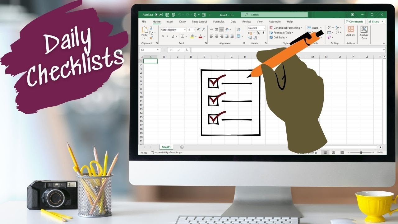 Create Your Ultimate Daily Checklist in Excel! ✅ Simple Tips to Track Your Tasks