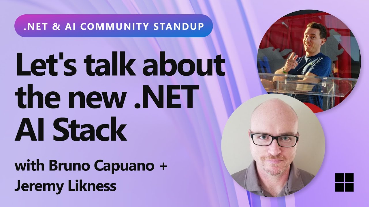 .NET AI Community Standup Topic: Let's talk about the new .NET AI Stack